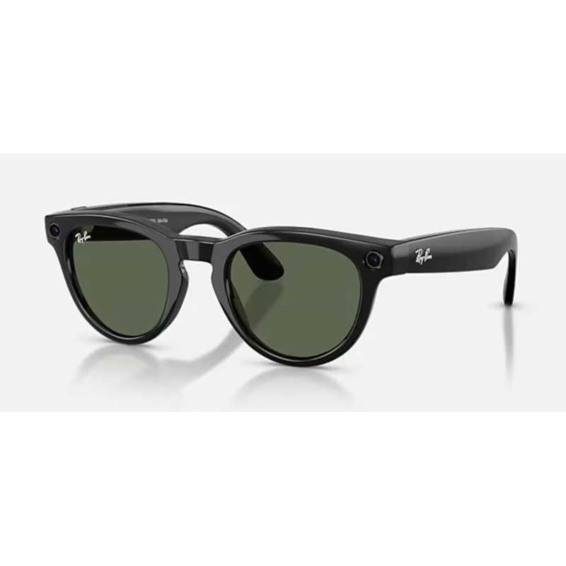 Ray-Ban Meta Headliner Gen 2 Brillante Negro Lentes G-15 verde
